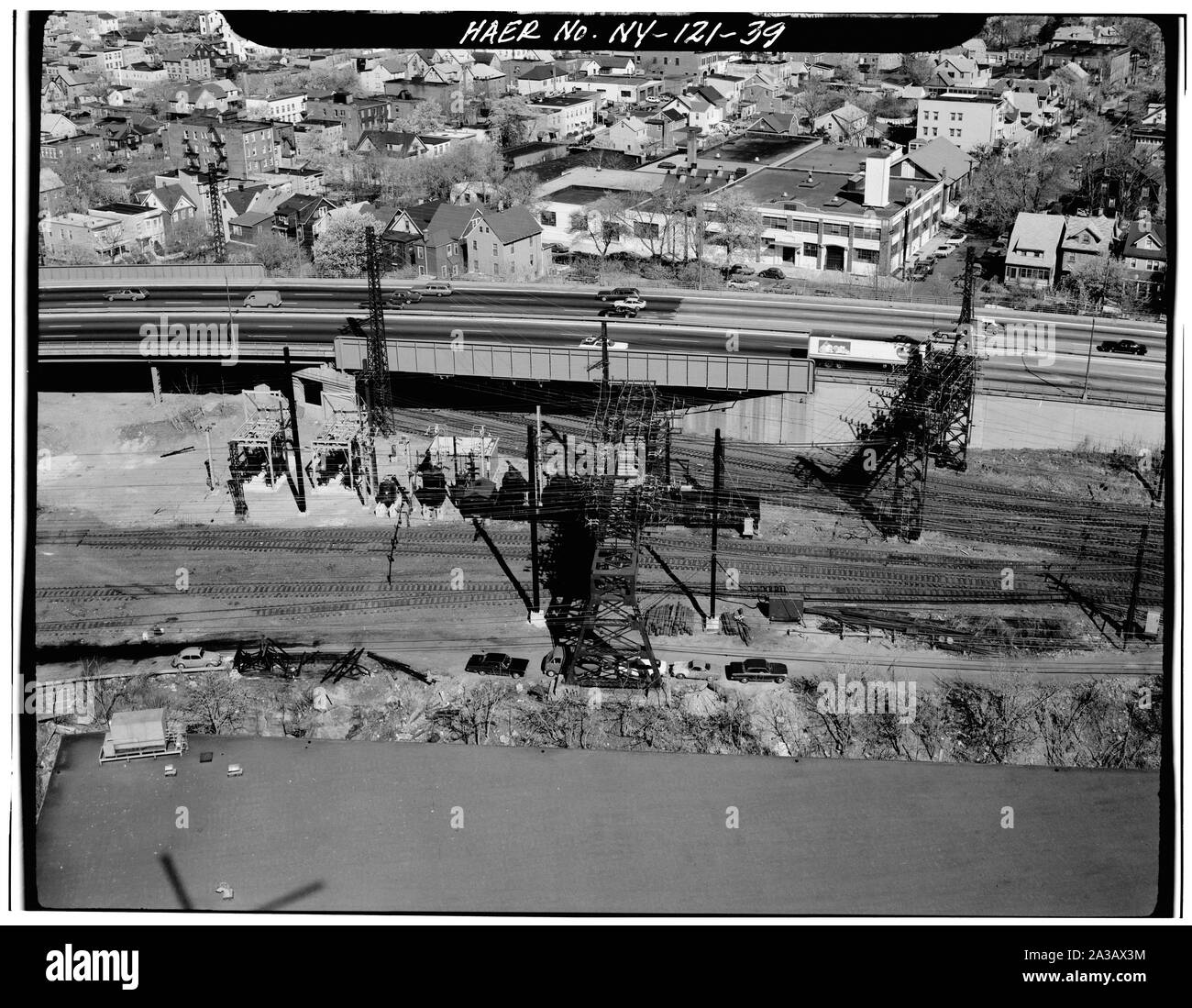 Shell Interlocking Circuit Breaker Gantry and Substation. New Rochelle ...