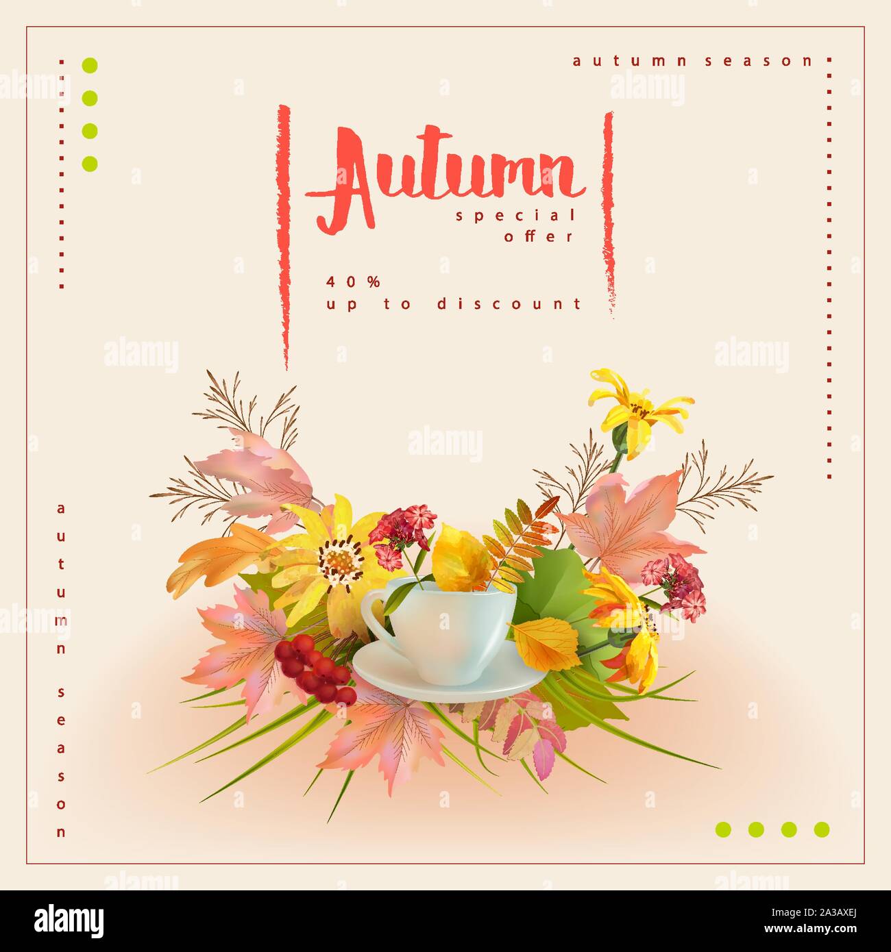 Autumn Poster Template Stock Vector Image & Art - Alamy