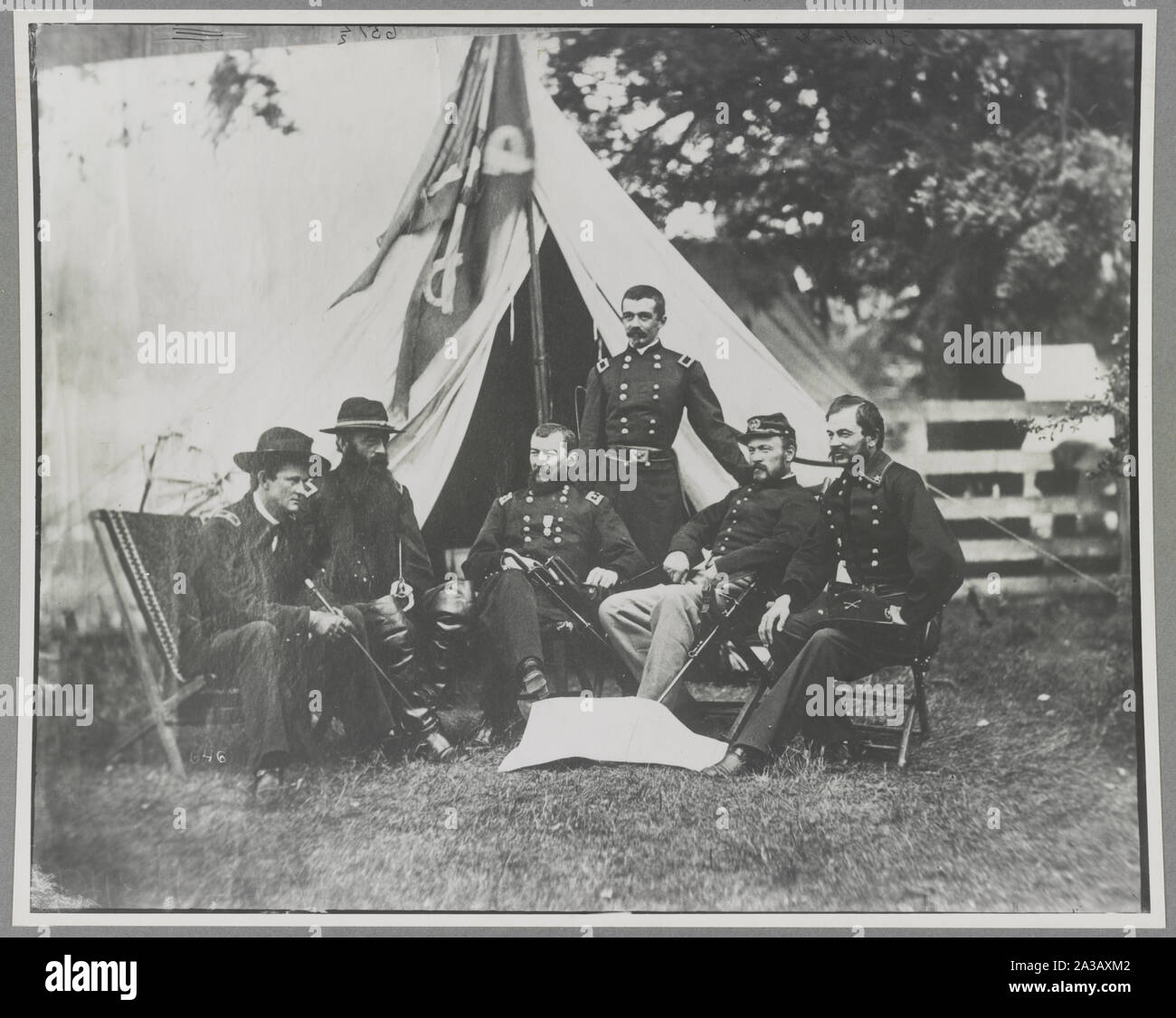 Sheridan, Gen. Phil & staff Stock Photo - Alamy