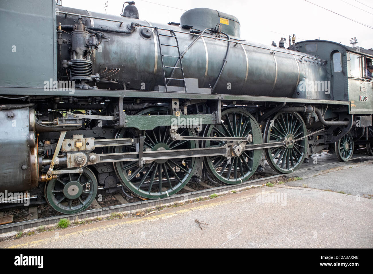 Finnish Hr1-class "Ukko-Pekka" steam engine locomotive 1009 ...