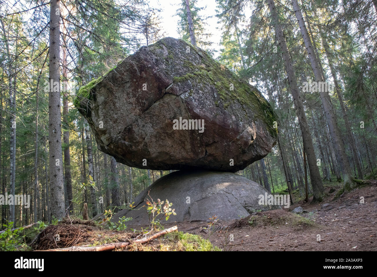 The kummakivi balancing rock hi-res stock photography and images - Alamy
