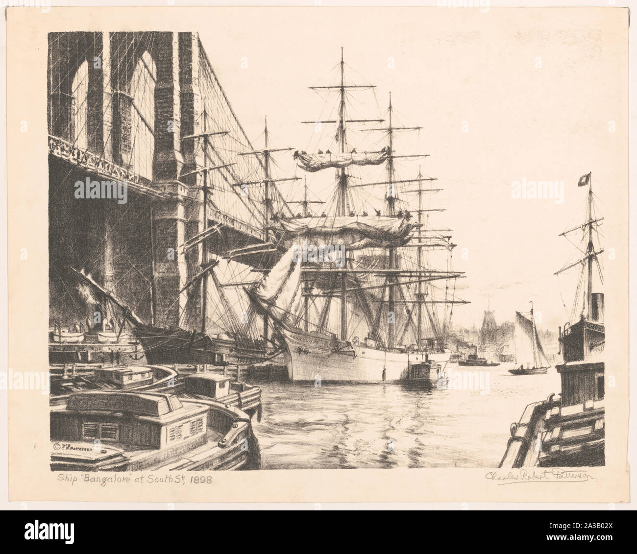 Ship harbor 1800s hi-res stock photography and images - Alamy