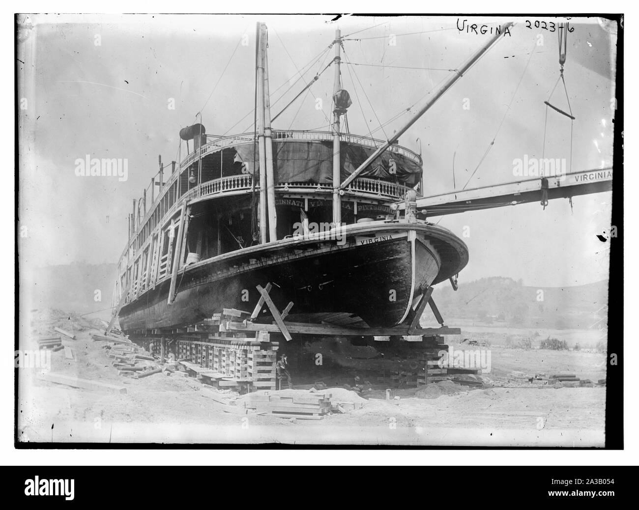 Ship Virginia in drydock Stock Photo - Alamy