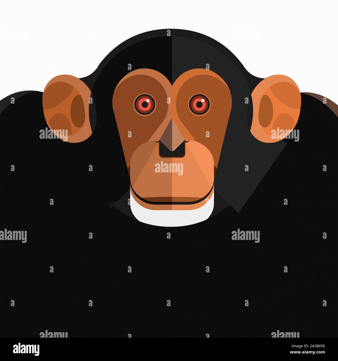 Chimpanzee head hi-res stock photography and images - Alamy