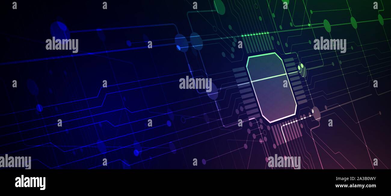 abstract structure circuit computer technology business background ...