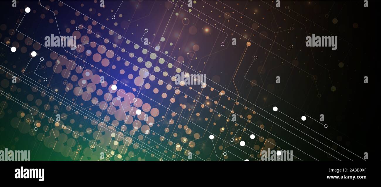 abstract structure circuit computer technology business background ...