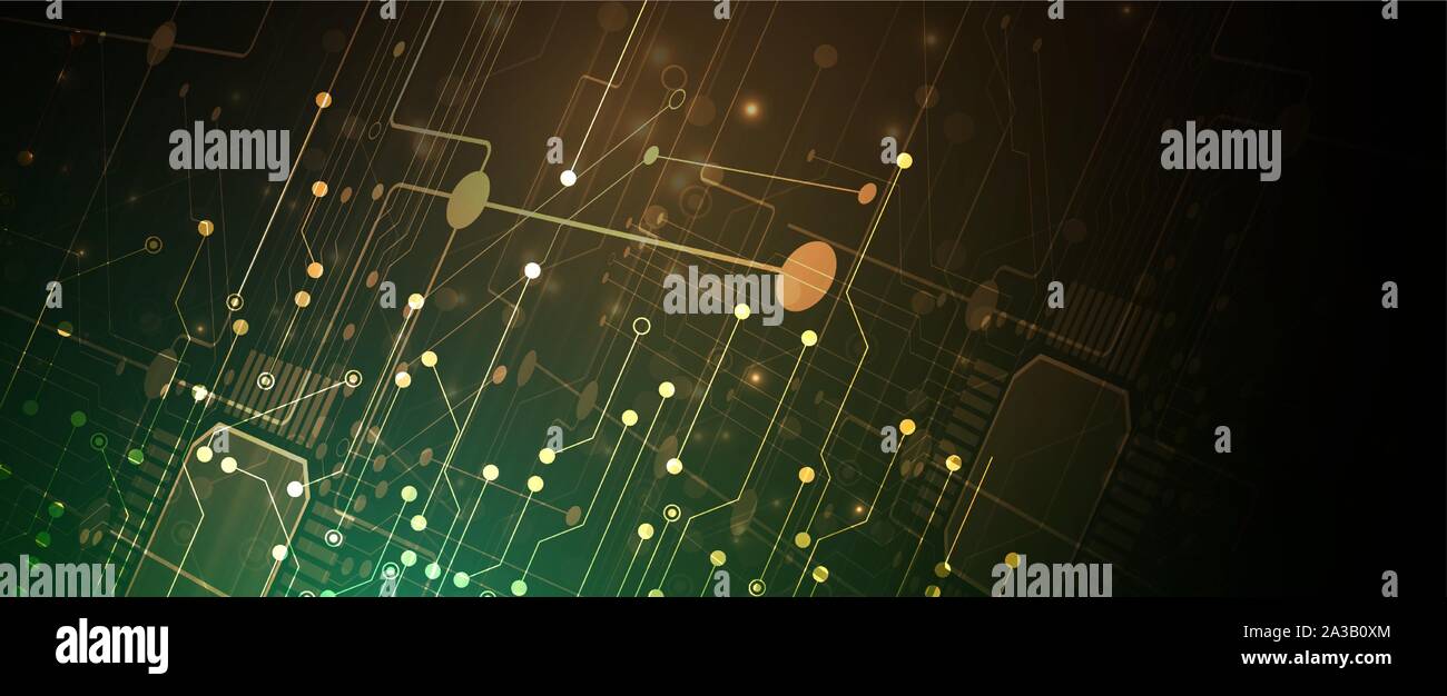 abstract structure circuit computer technology business background ...
