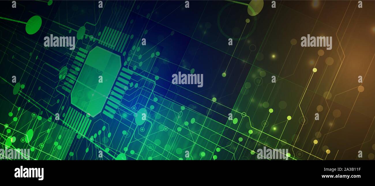 abstract structure circuit computer technology business background ...