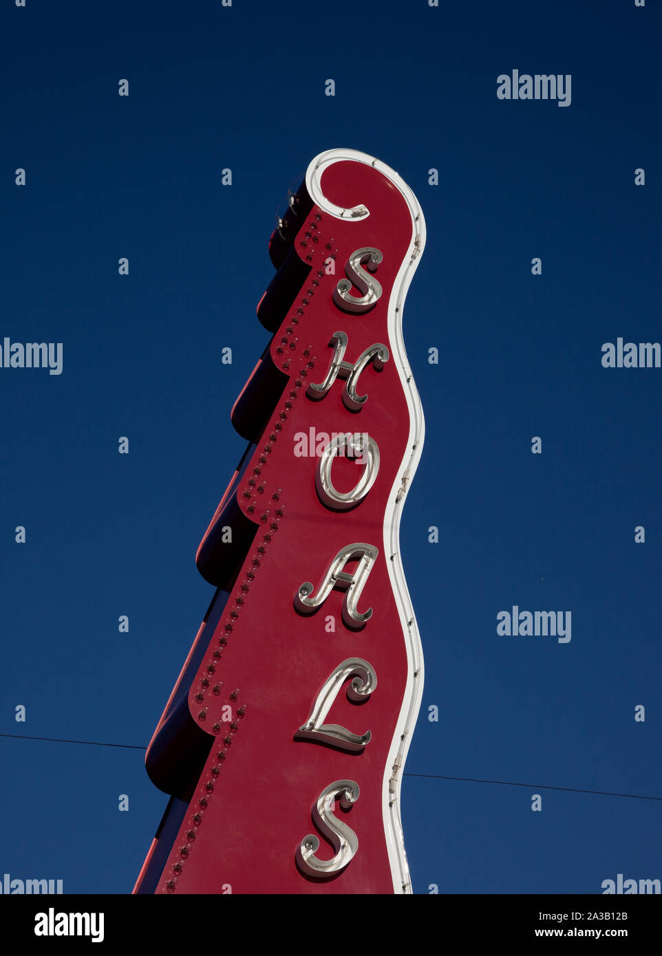 Shoals Theatre sign in Florence, Alabama Stock Photo - Alamy