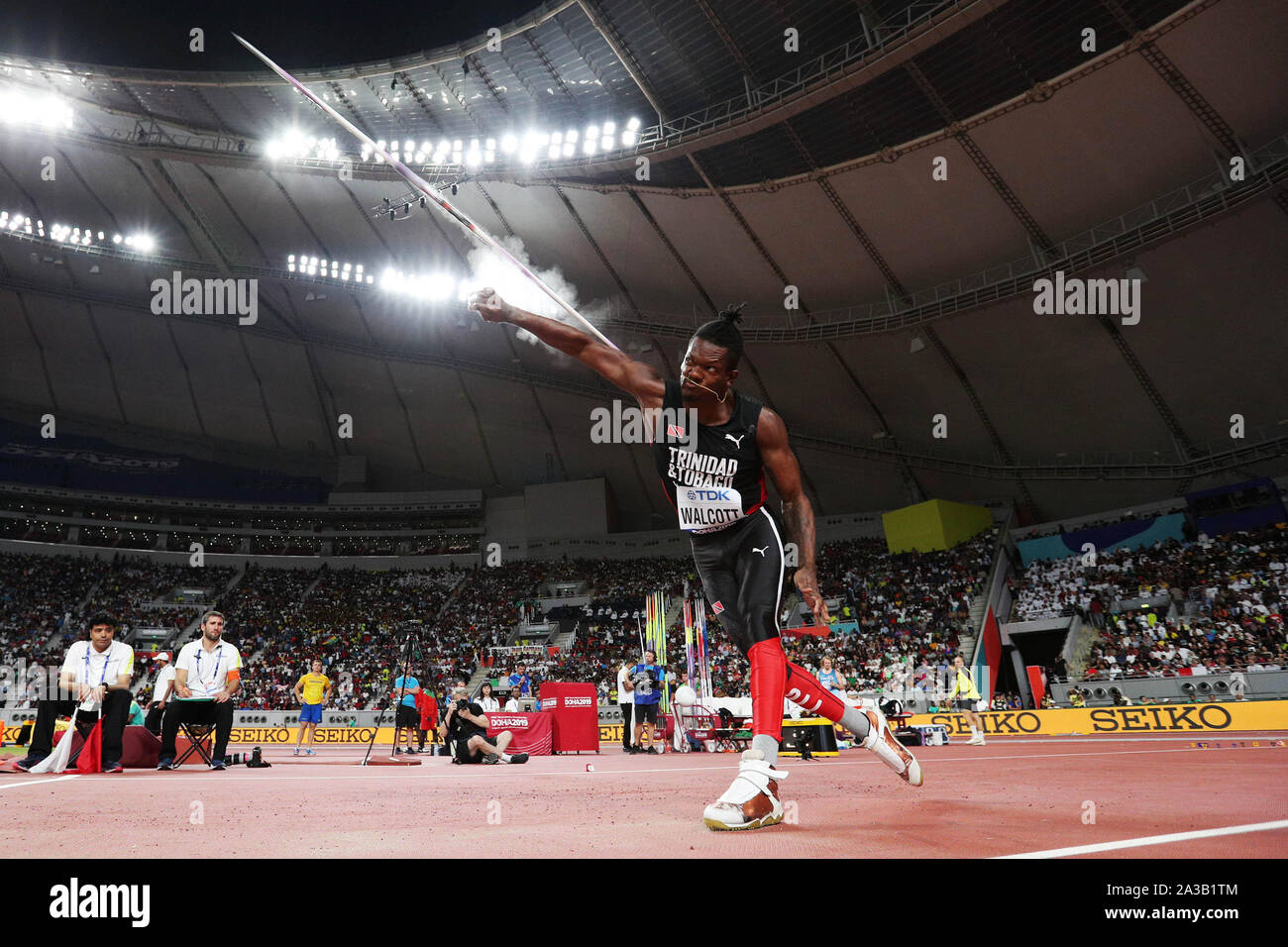 Doha, Qatar. 6th Oct, 2019. Keshorn Walcott of Trinidad and Tobago ...