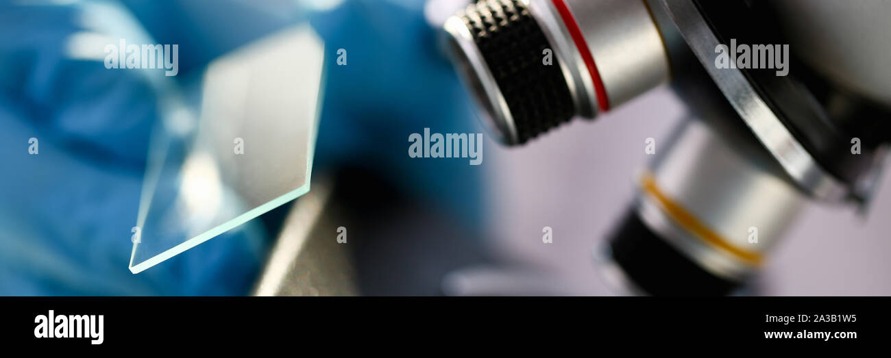 Head microscope on the background laboratory Stock Photo - Alamy