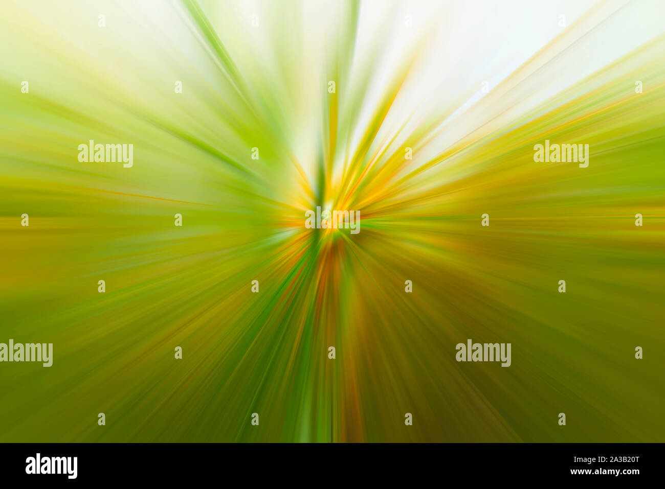 Dynamic green lines of light. Light from central point Stock Photo - Alamy