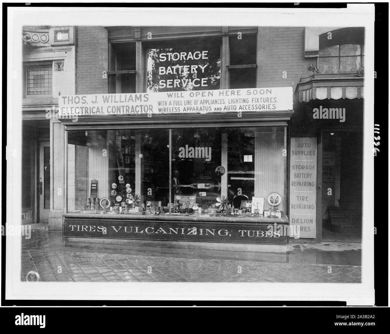 Show window of Thomas J. Williams, electrical contractor, Washington, D ...
