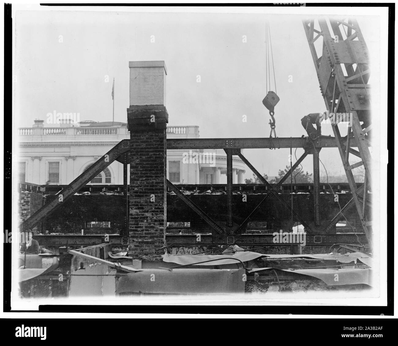 Reconstruction work Black and White Stock Photos & Images - Alamy
