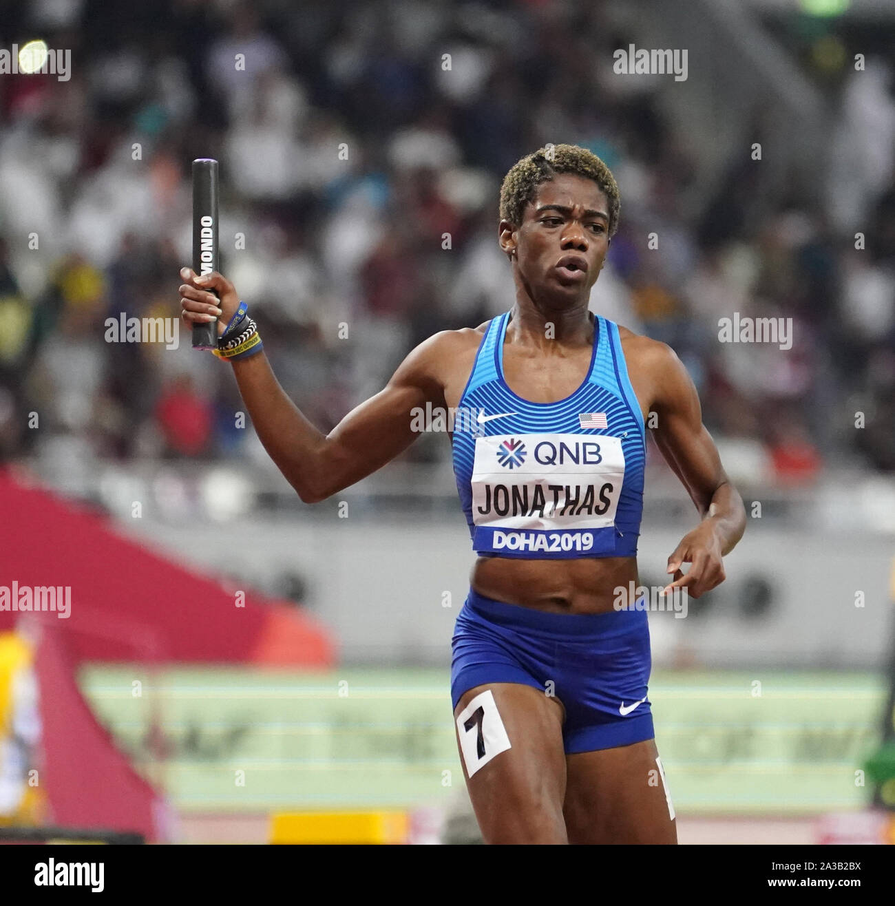 Doha, Qatar. 6th Oct, 2019. Wadeline Jonathas of the United States ...
