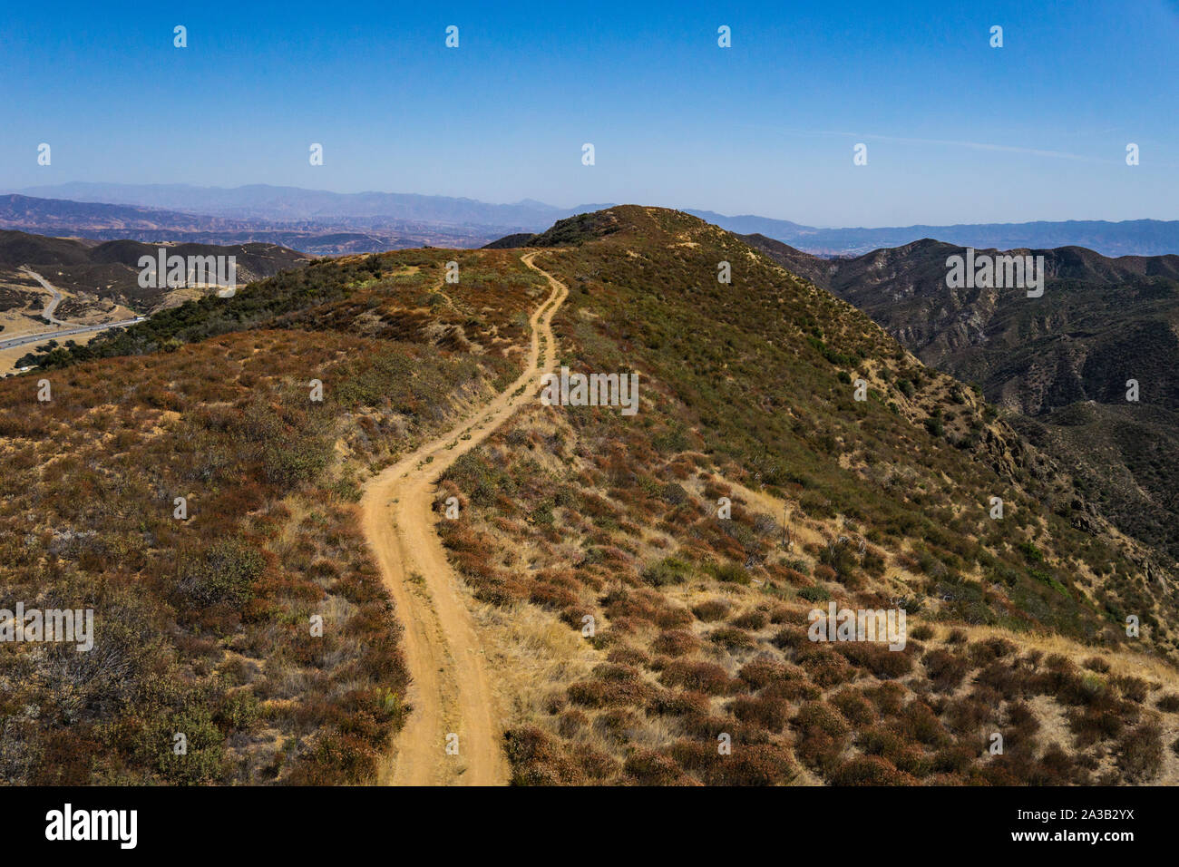 Aerial view trail path along hi-res stock photography and images - Alamy