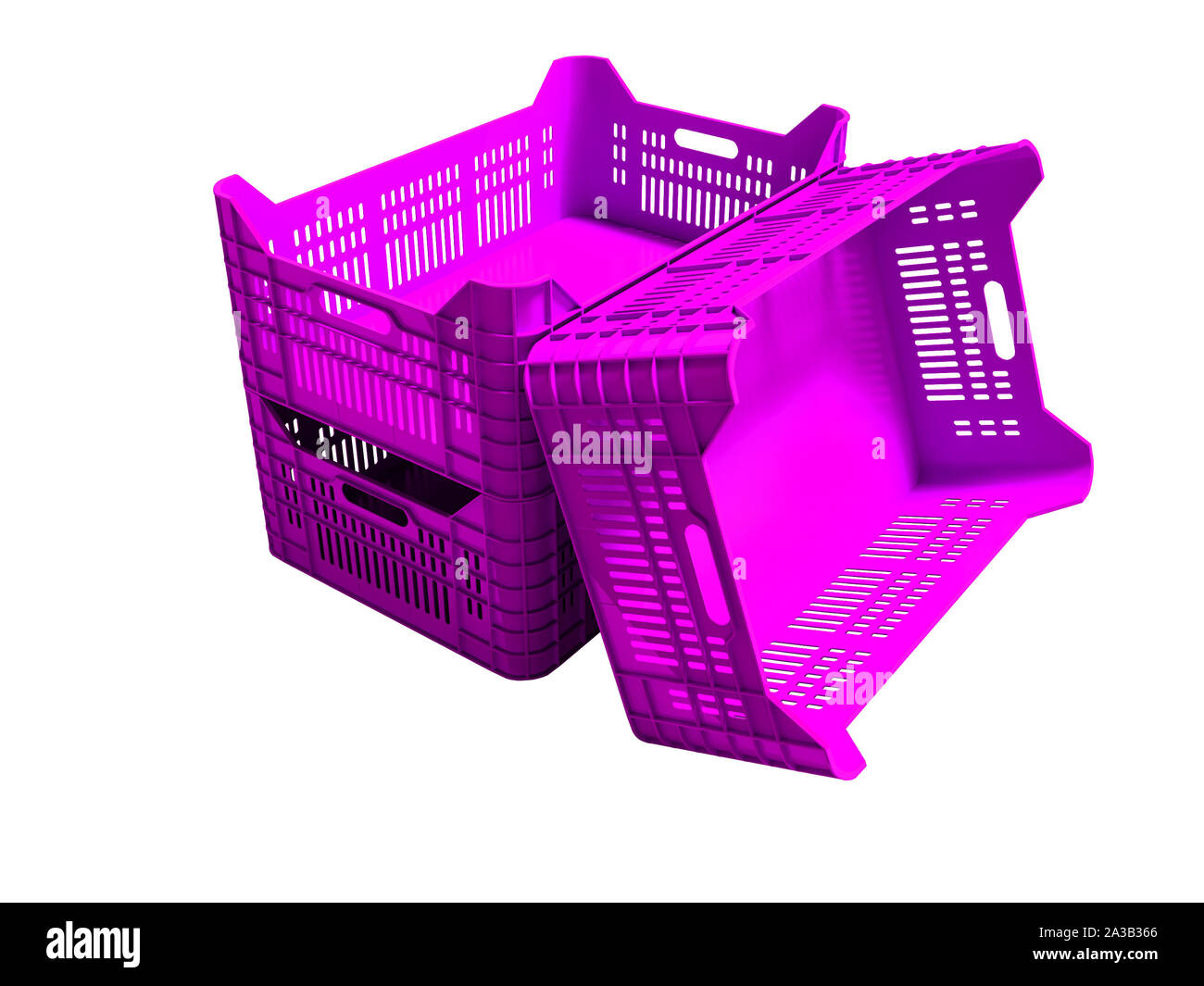 Modern purple three plastic boxes empty for storage of goods for sale ...