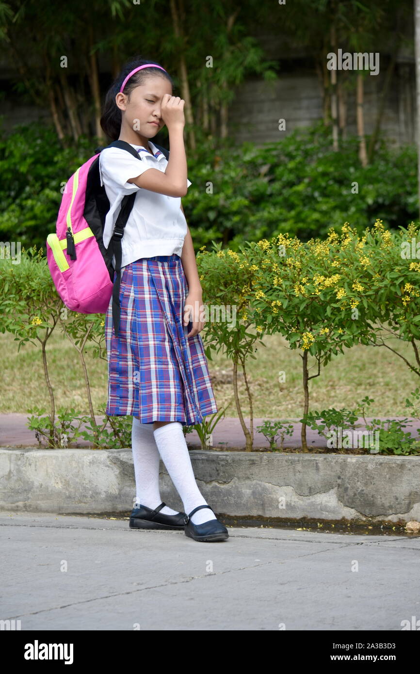Teenager school uniform sad hi-res stock photography and images - Alamy