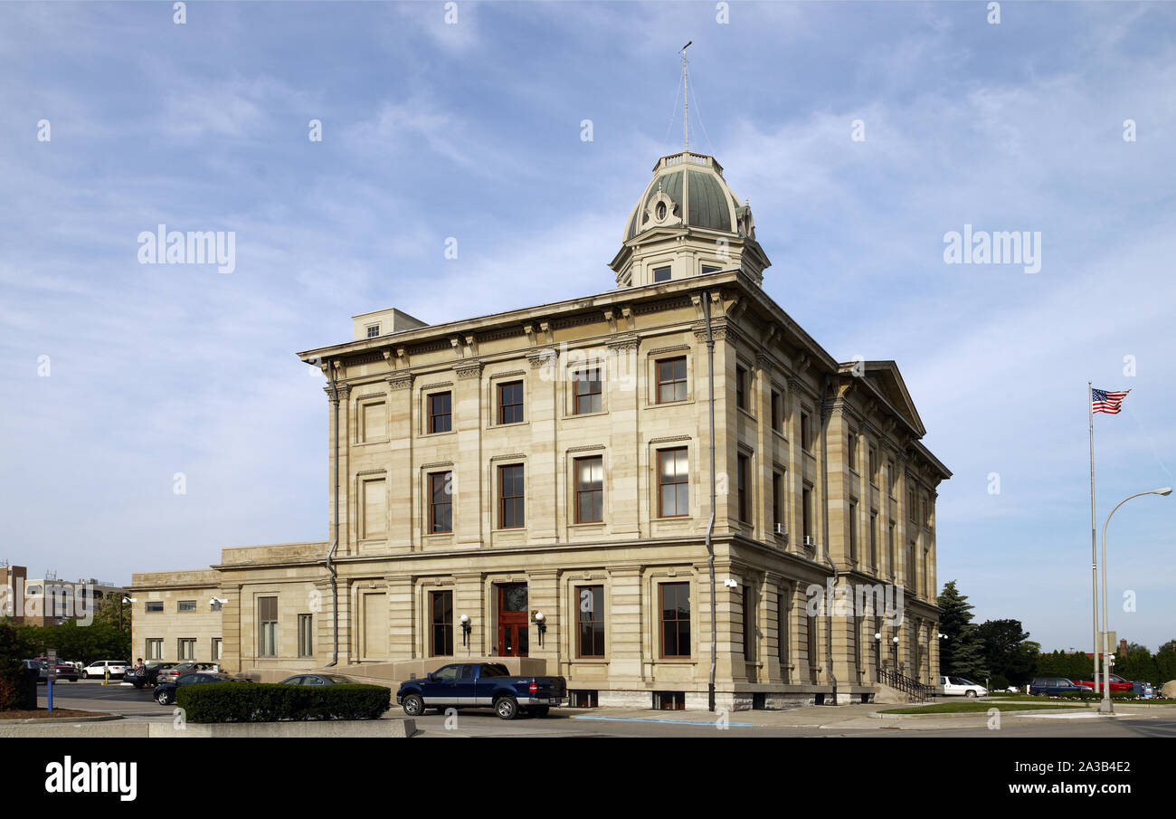 Side exterior, Federal Building and U.S. Courthouse, Port Huron ...