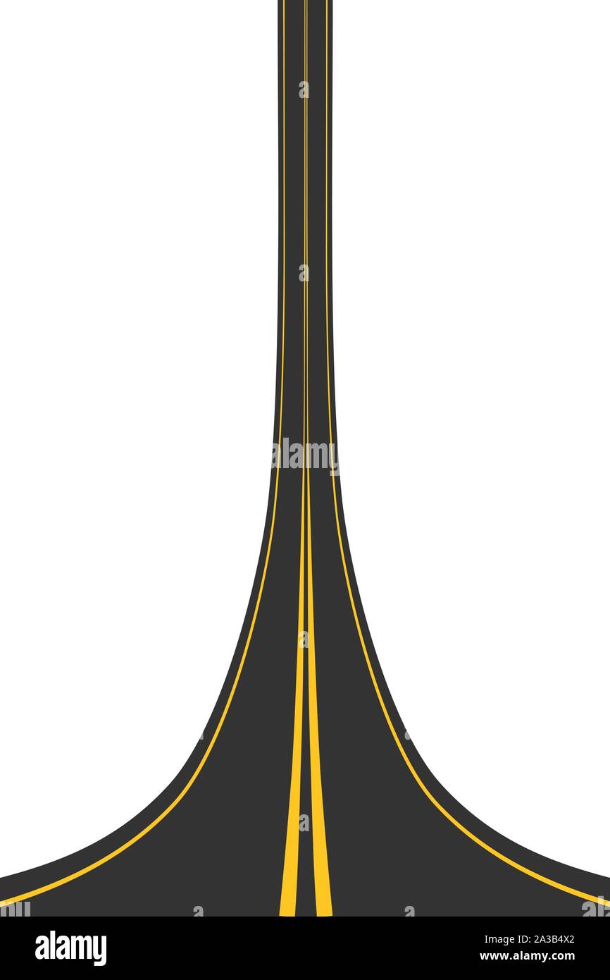 Road vertical Stock Vector Images - Alamy