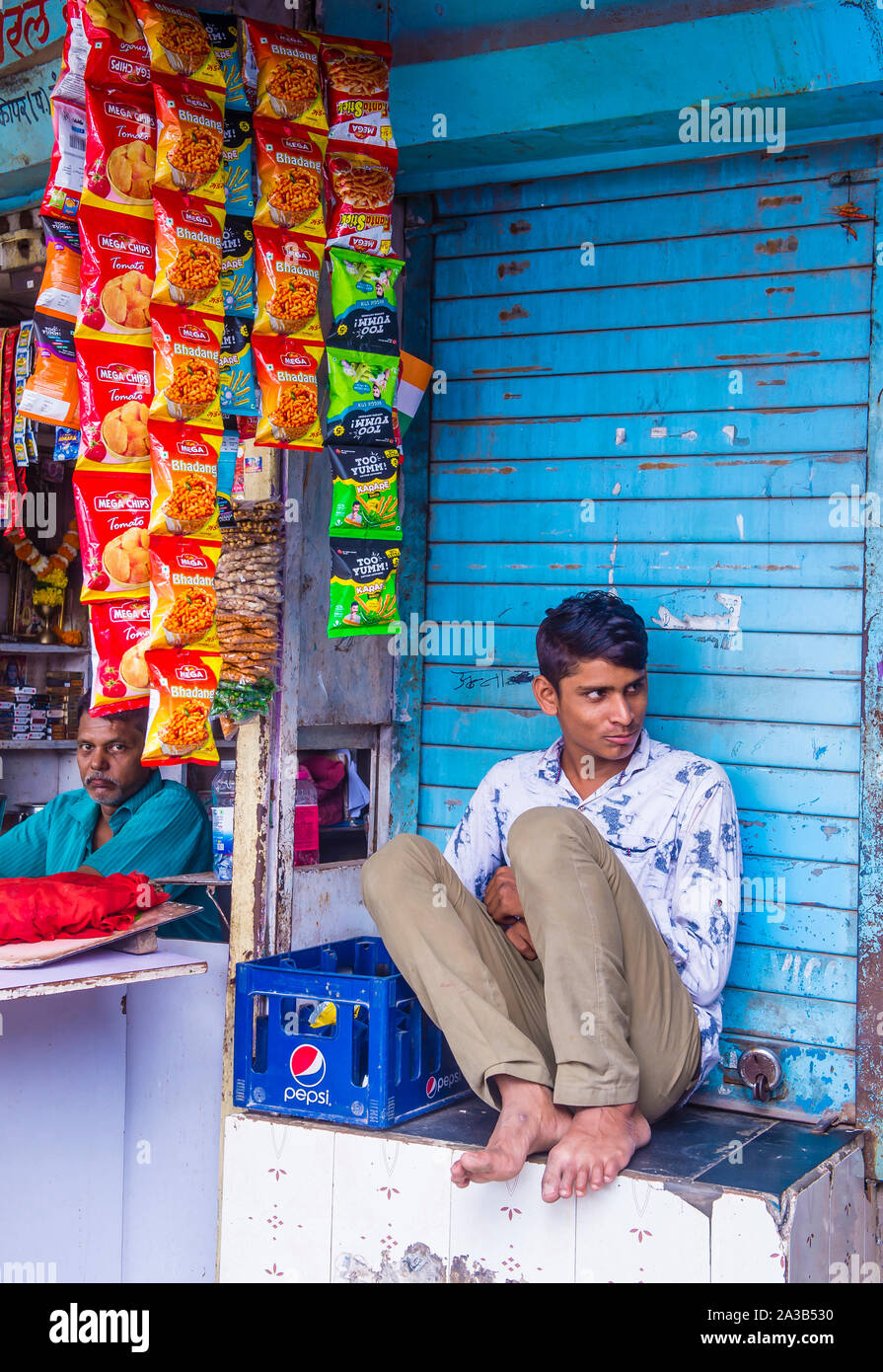 MUMBAI , INDIA - AUG 26 : Indian man in Asalfa on August 26 2019 ...