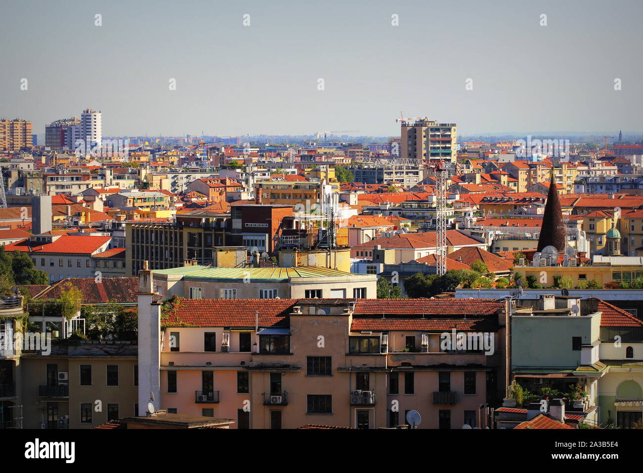 Milan aerial panoramic view hi-res stock photography and images - Alamy