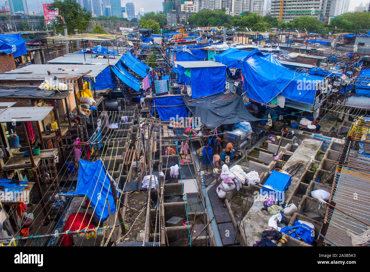 Dhobi Ghat in Mumbai India Stock Photo - Alamy