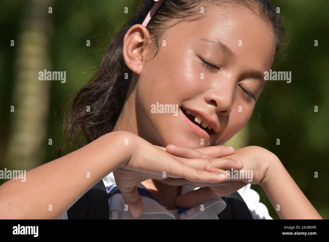 A Cute Girl Student Stock Photo - Alamy
