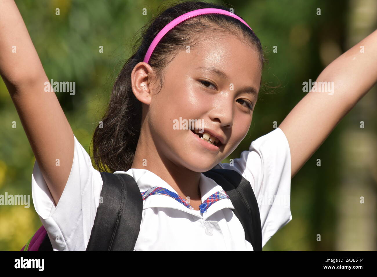 A Girl Student And Freedom Stock Photo - Alamy