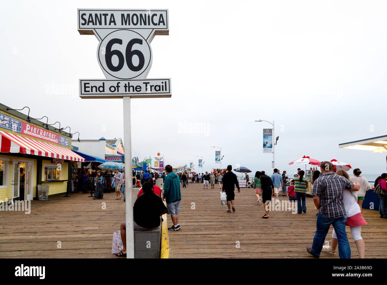 Santa monica pier in hi-res stock photography and images - Alamy