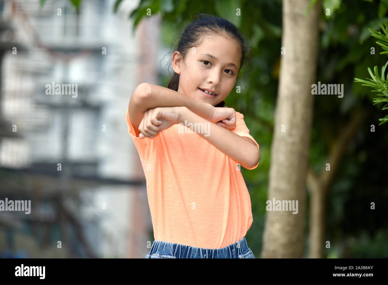 A Teenager Girl And Confidence Stock Photo - Alamy