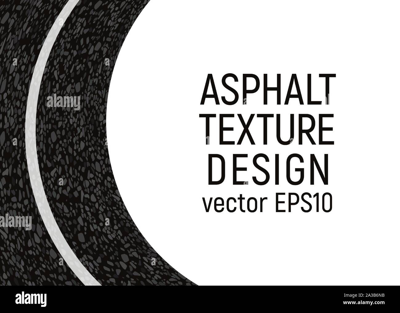 Asphalt card template. Vector illustration. Road texture design Stock ...