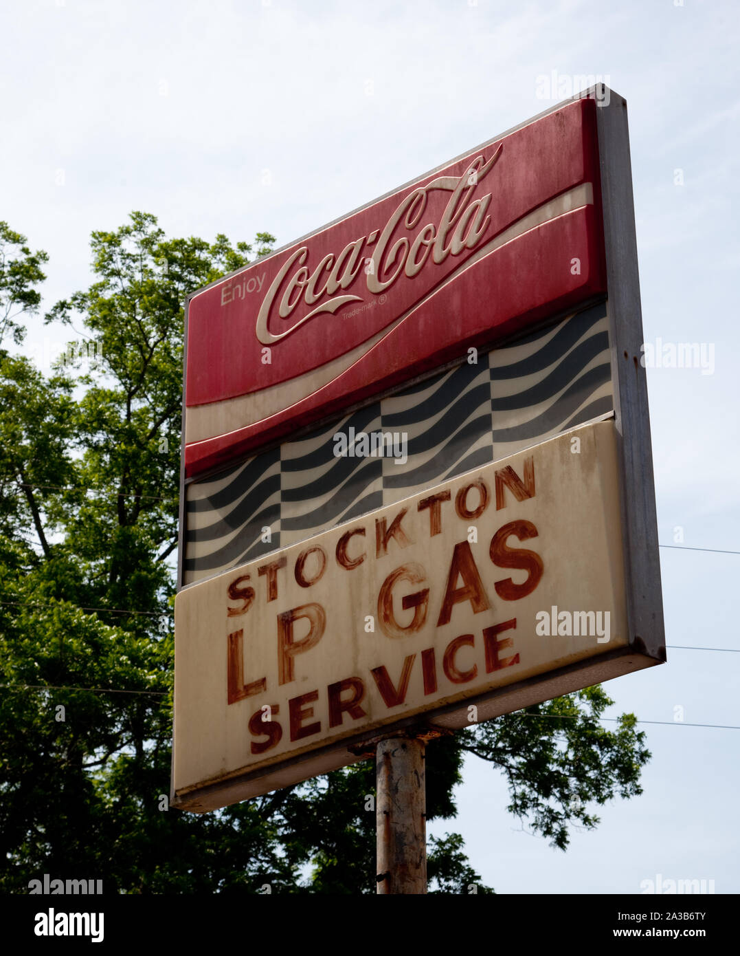 Sign in historic Stockton, Alabama Stock Photo - Alamy