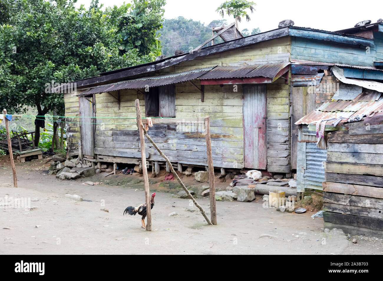 Simple house for the poor, Madagascar,Africa Stock Photo - Alamy