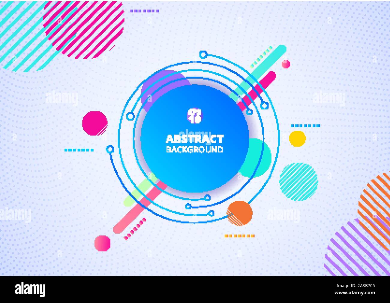 Abstract colorful color circle geometric pattern design background ...