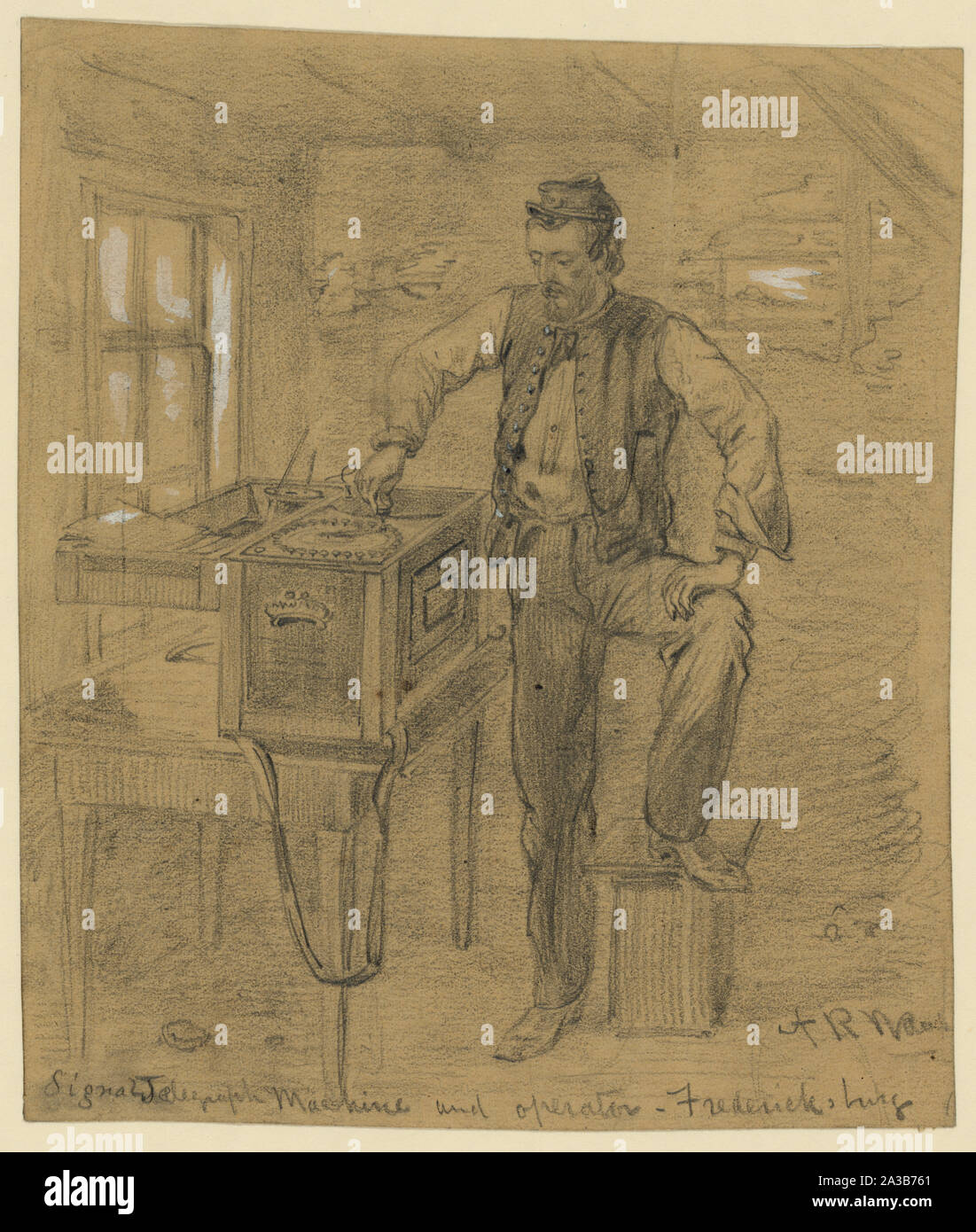 Telegraph machine hi-res stock photography and images - Alamy