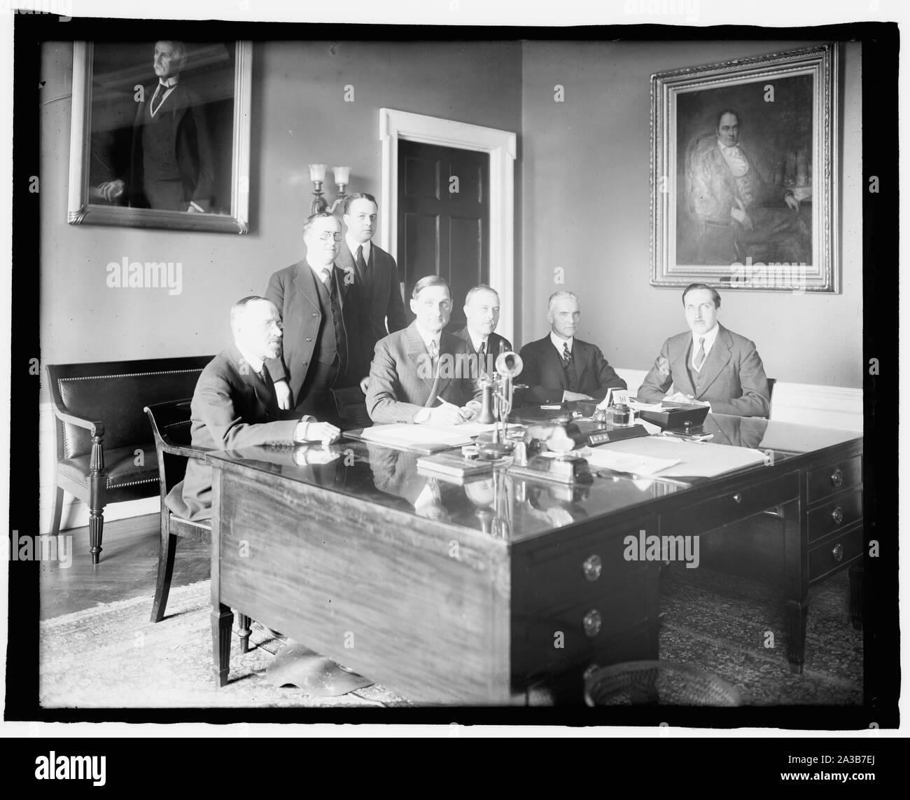 Signing of Russian War Loan, 1917. Shown: Constantine Onou, Russian ...