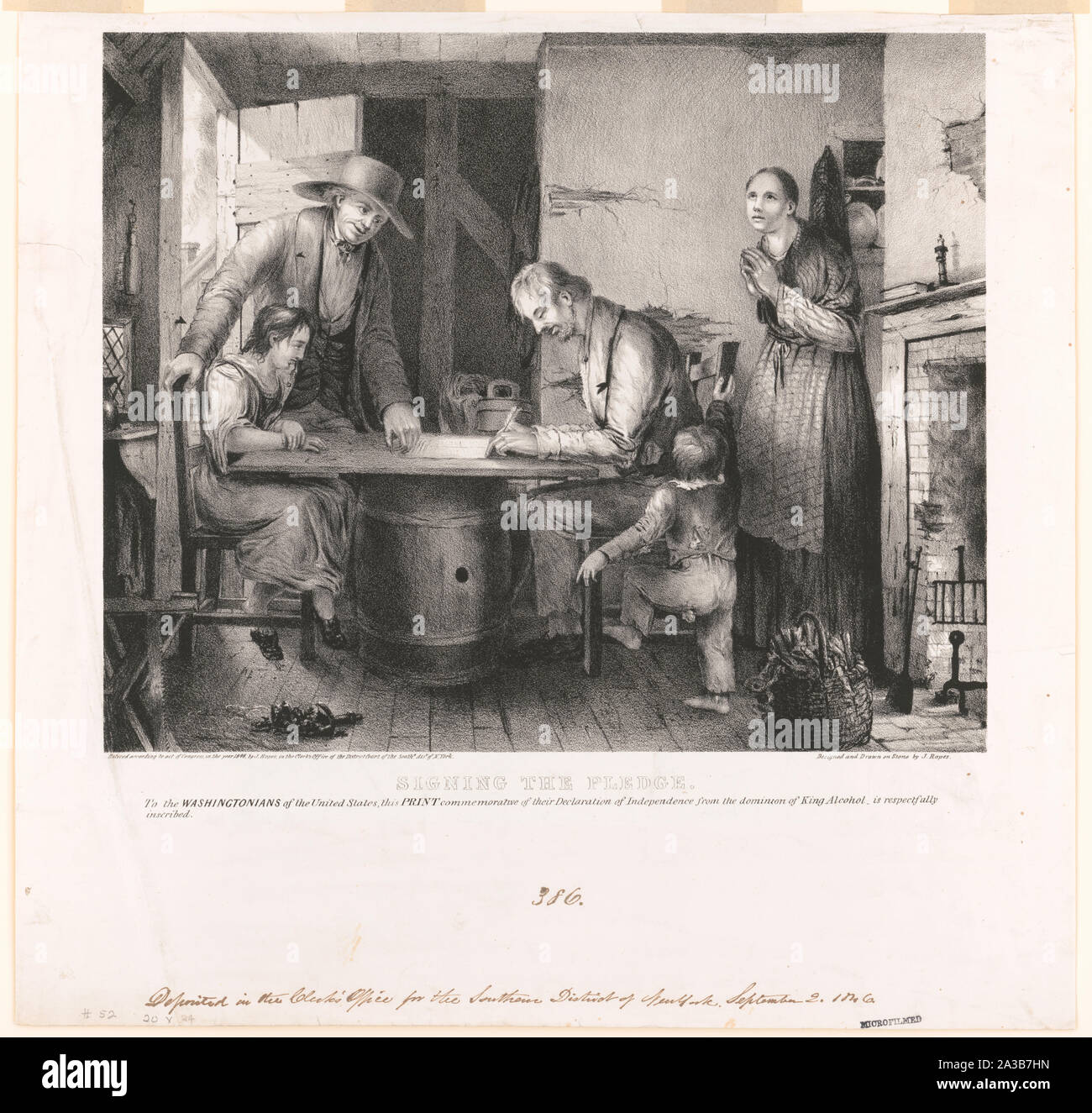 Signing the pledge Stock Photo - Alamy