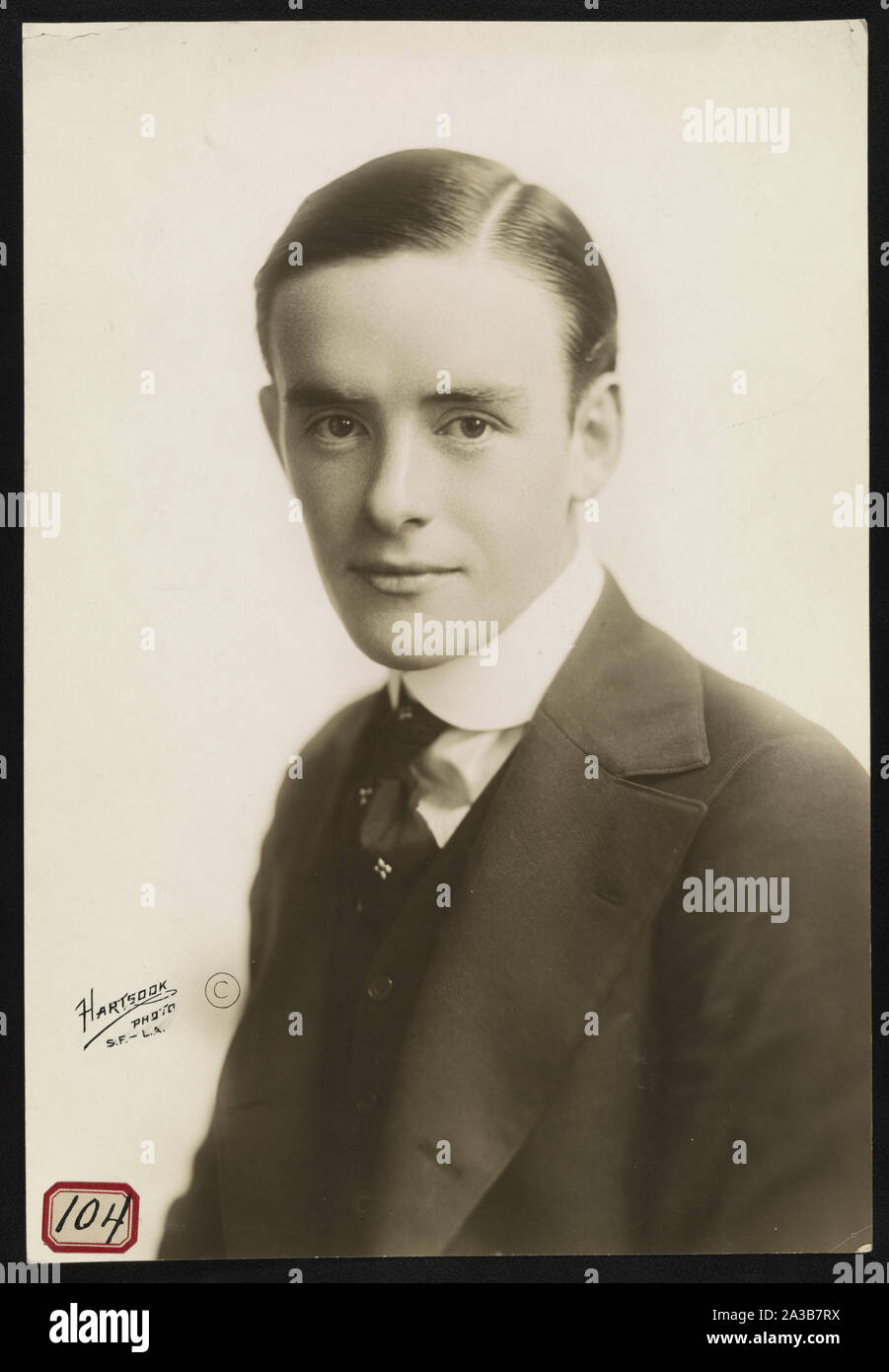 Silent film actor Robert Harron] / Hartsook, Photo. S.F. and L.A Stock ...