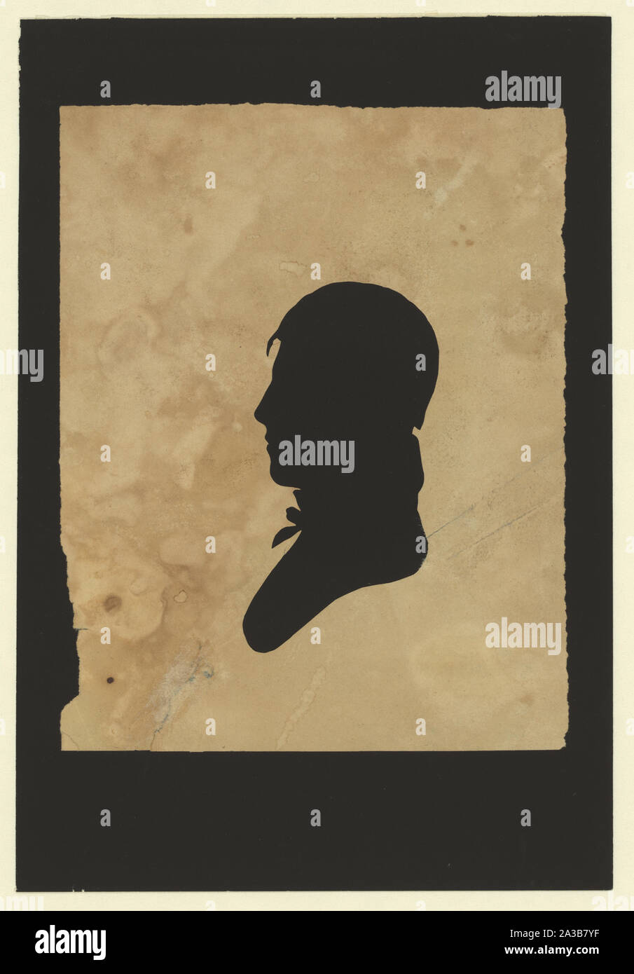 Silhouette of man facing left, no. 5 Stock Photo - Alamy