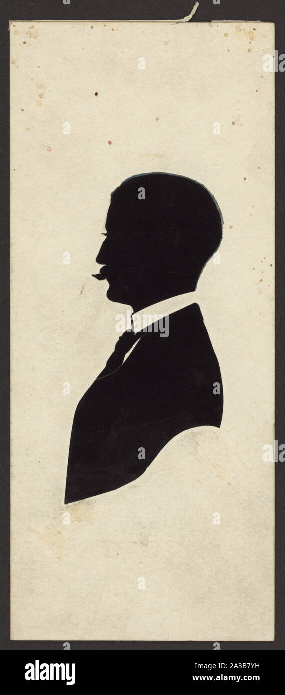 Silhouette of man facing left, no. 13 Stock Photo - Alamy