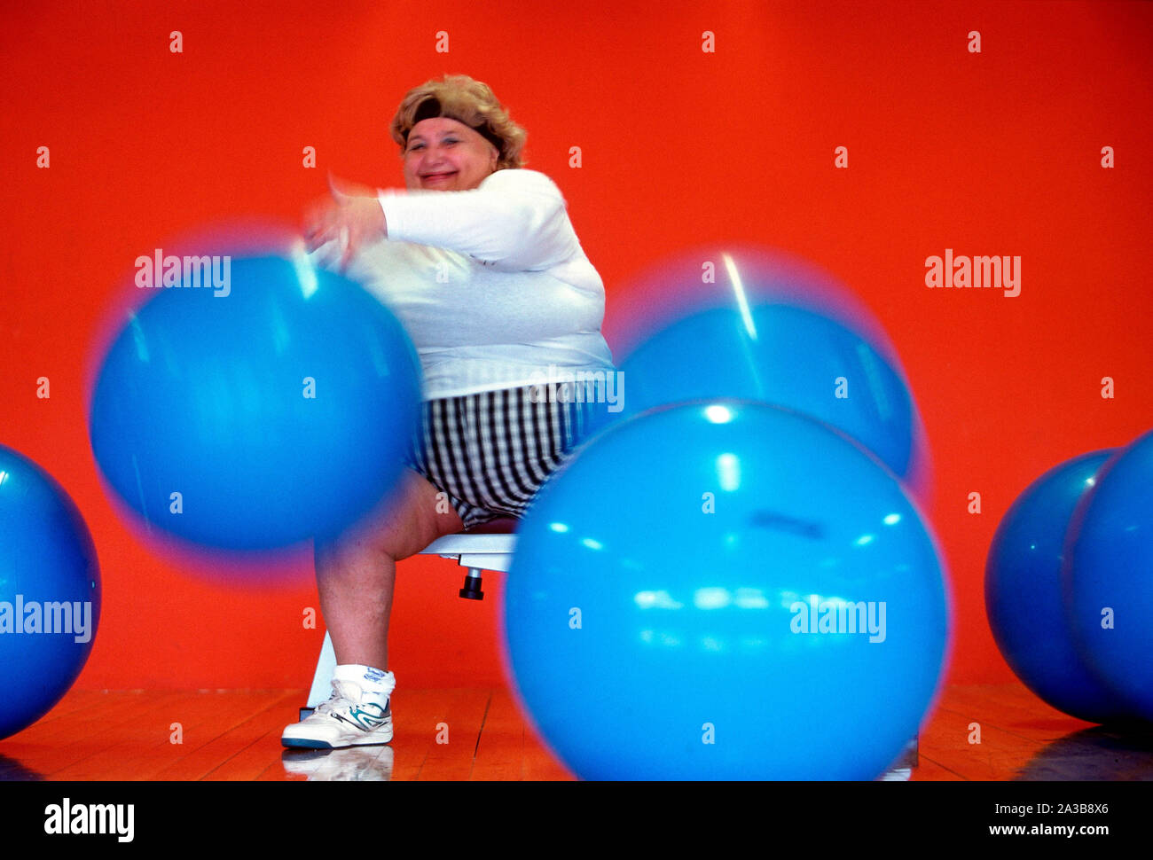fat woman exercising Stock Photo - Alamy