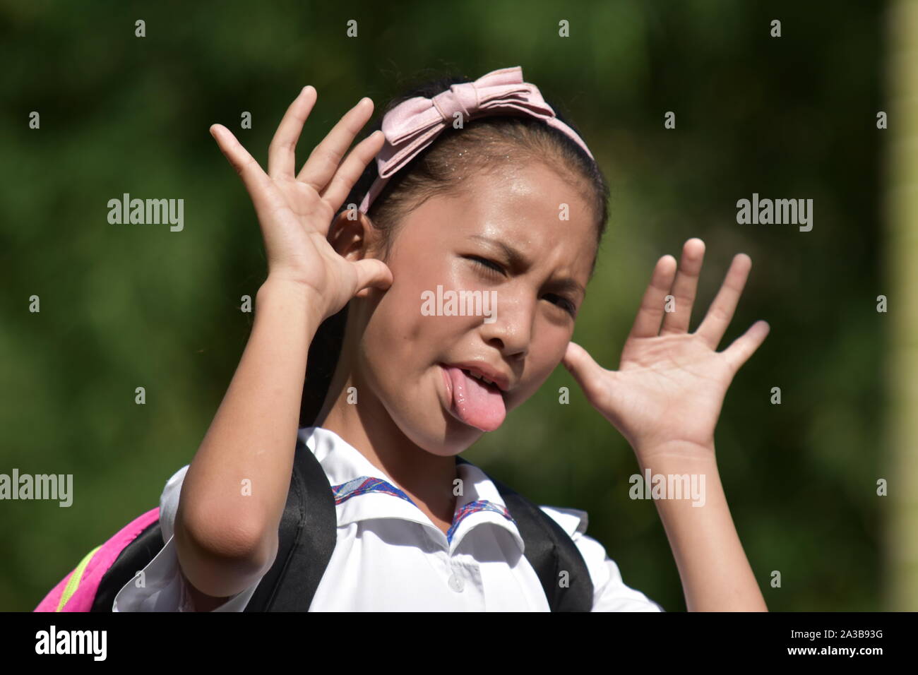 Girl Making Goofy Faces High Resolution Stock Photography and Images ...