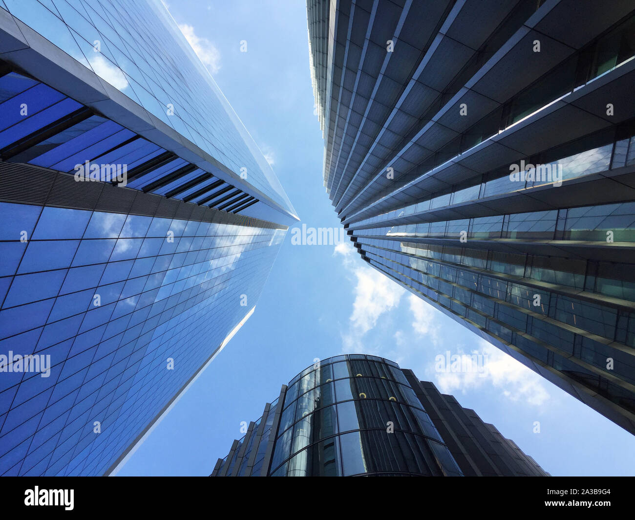 London skyscrapers perspective hi-res stock photography and images - Alamy
