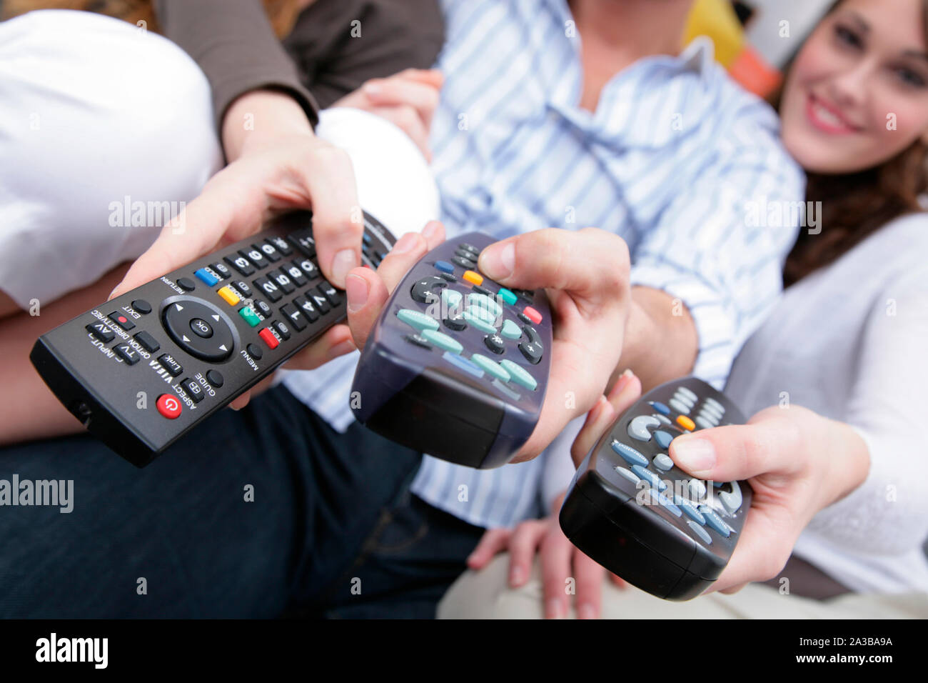 Close up remote controls in hi-res stock photography and images - Alamy