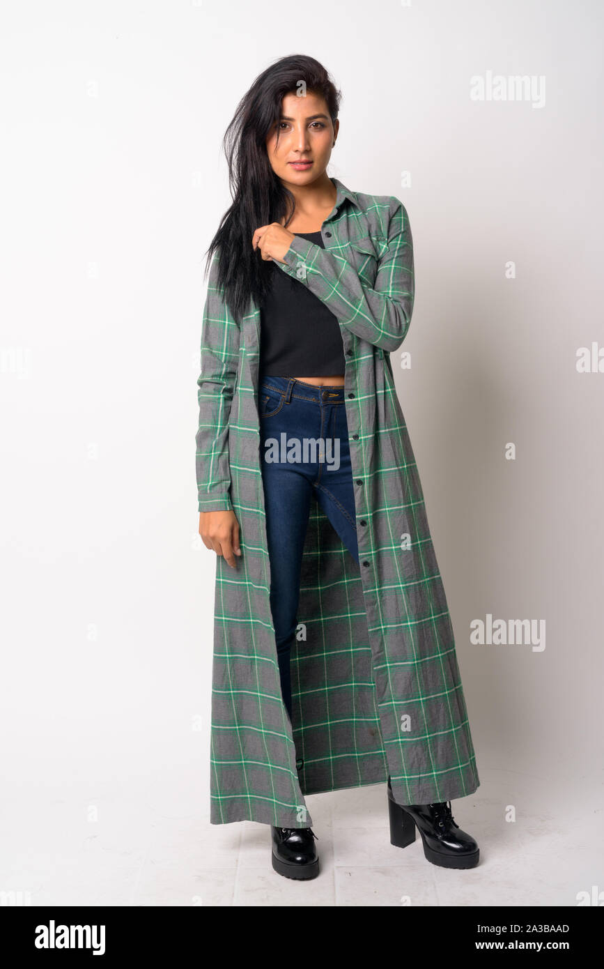 Full body shot of young beautiful Persian woman Stock Photo - Alamy