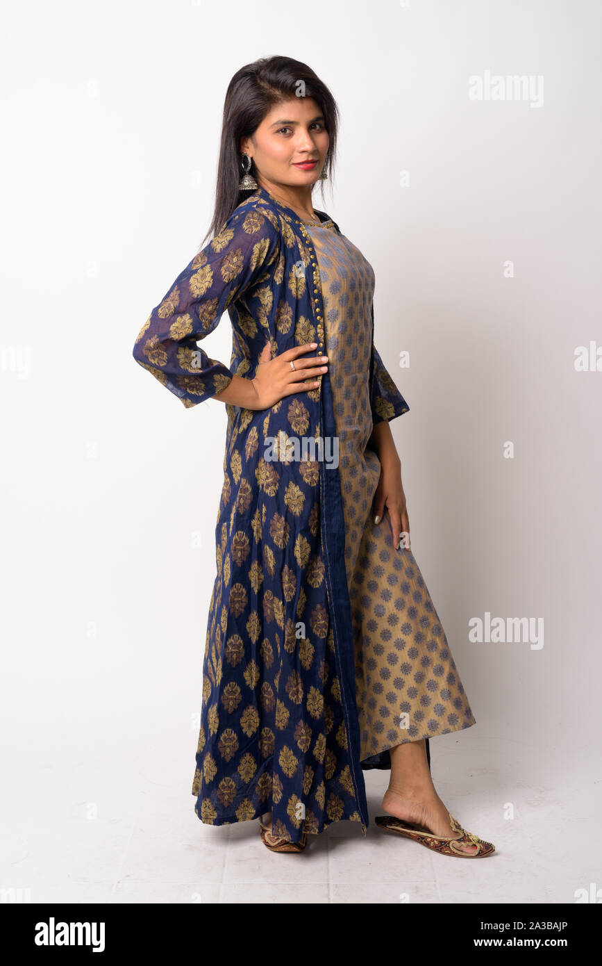 Full body shot of young Persian woman in traditional clothing Stock ...