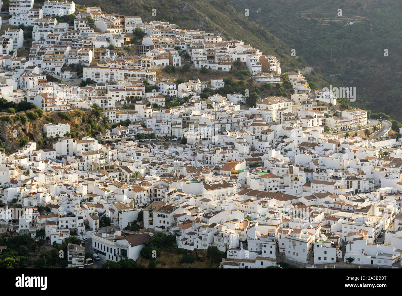 Ojen, white town of Malaga. Spain Stock Photo - Alamy