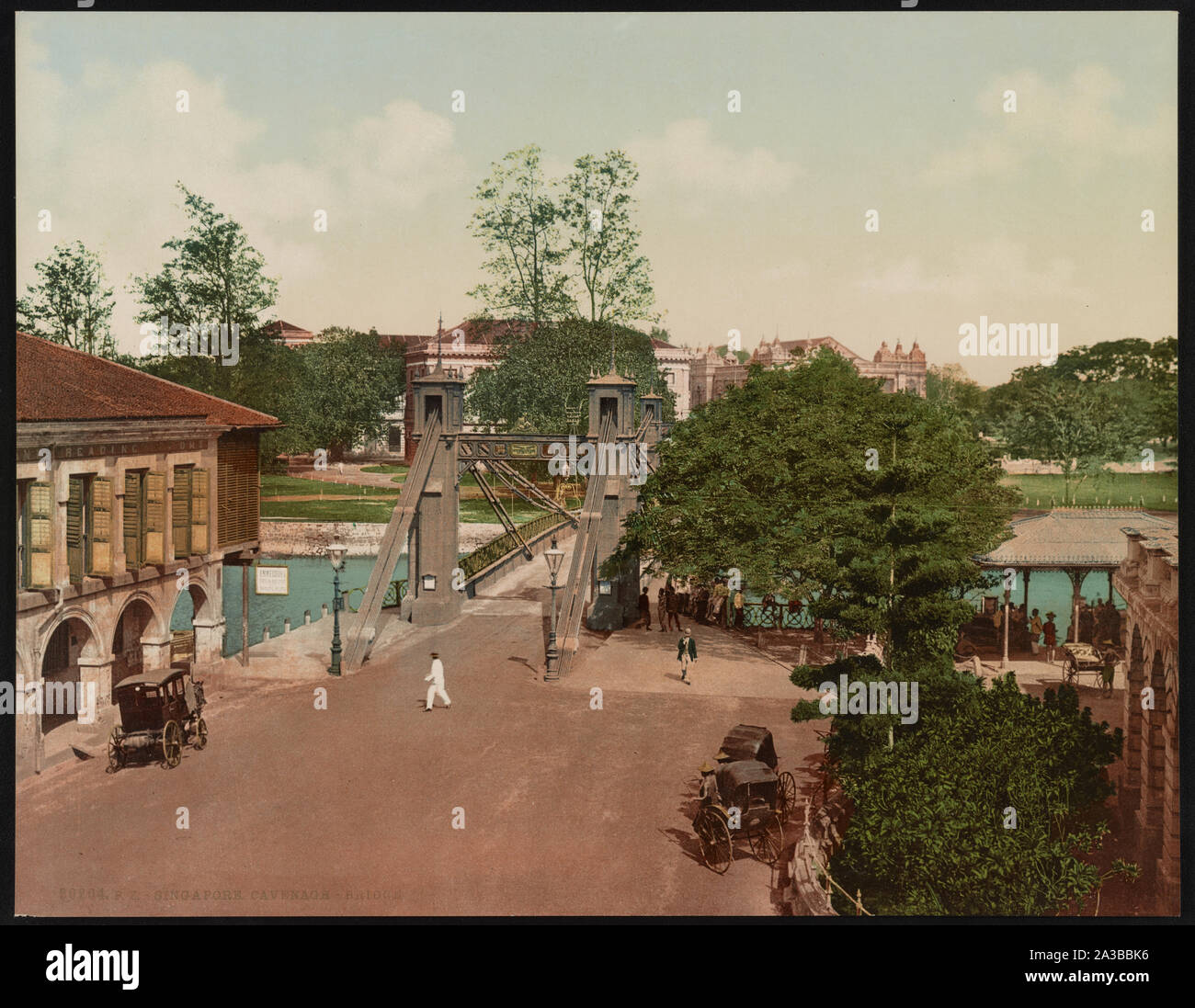 Cavenagh pedestrian bridge hi-res stock photography and images - Alamy