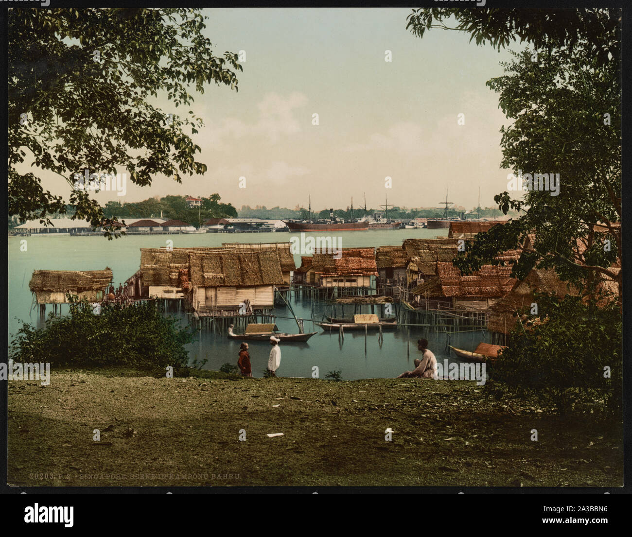 Singapore Scene in Kampong Bahru Stock Photo - Alamy